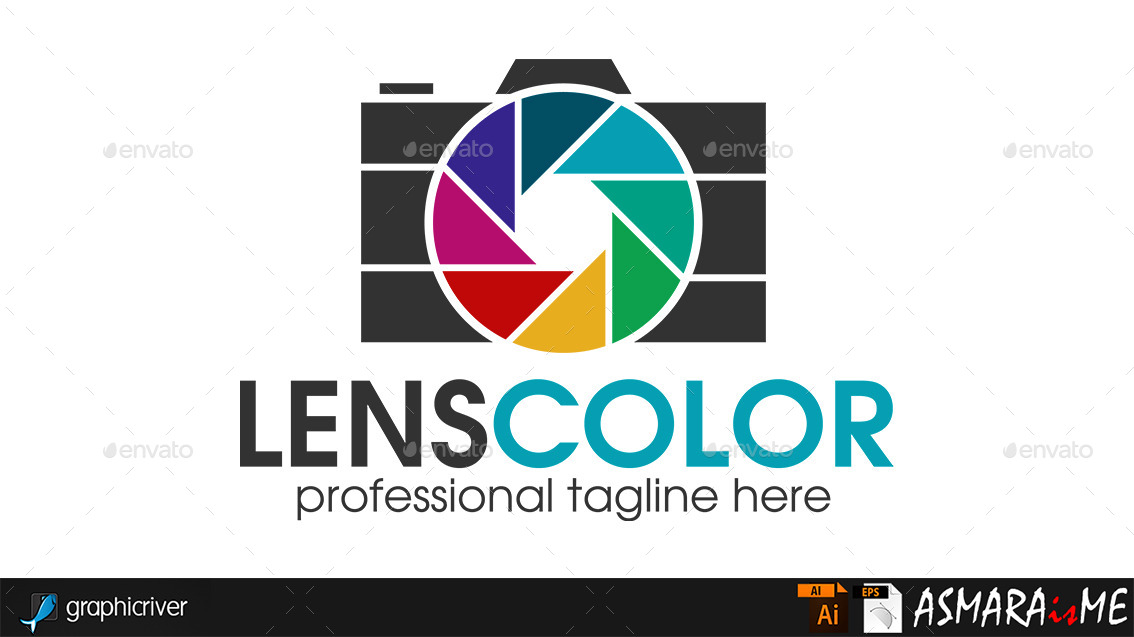 Camera Logo - Lens Color Photography, Logo Templates | GraphicRiver