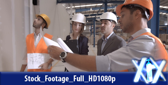 Group Of Experts On Construction Site, Stock Footage | VideoHive