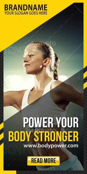 Fitness & Sport Activity Banner Ads, Web Elements | GraphicRiver