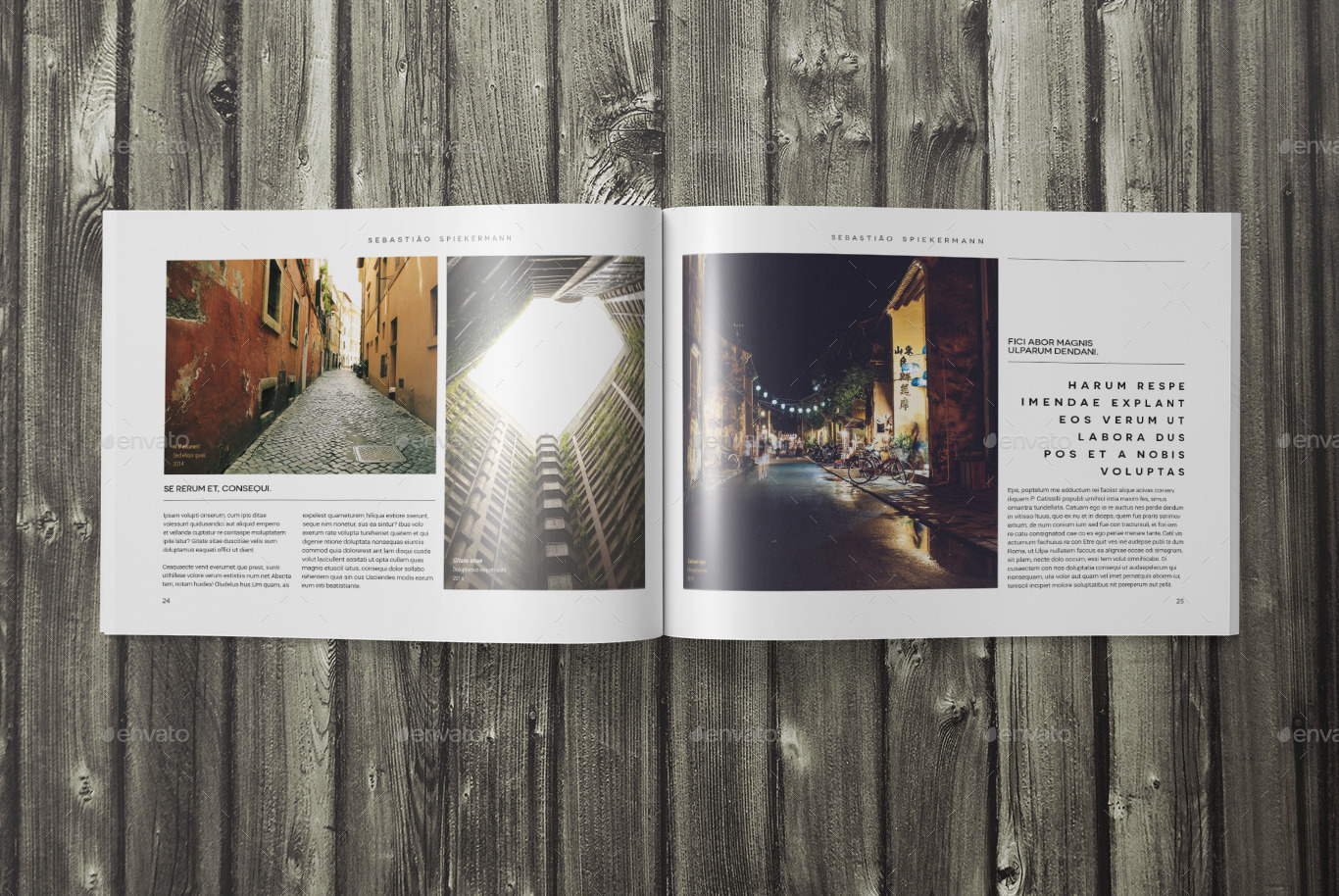 Indesign landscape photo book template, Print Templates | GraphicRiver