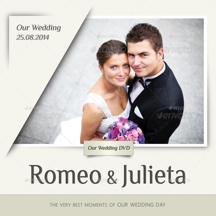 6 in 1 Wedding Event CD Cover Template Bundle, Print Templates ...
