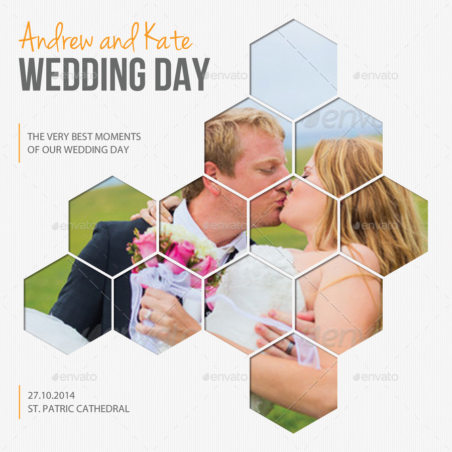 6 in 1 Wedding Event CD Cover Template Bundle, Print Templates ...