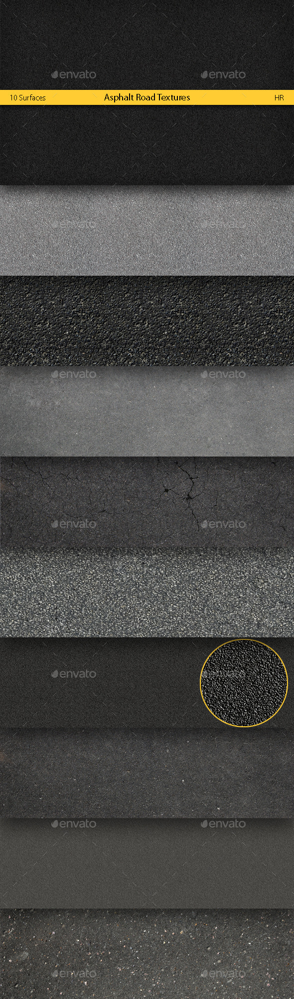 Asphalt Road Textures Backgrounds by artremizov | GraphicRiver