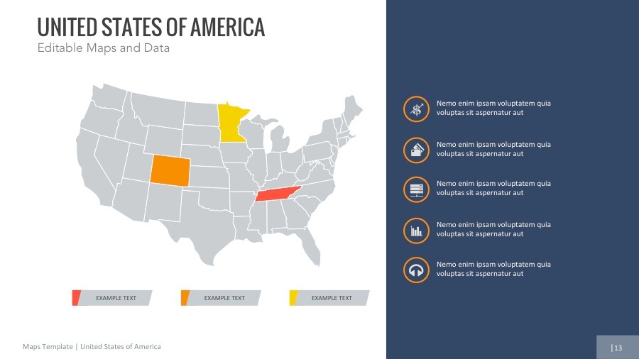 USA Maps with Animation, Presentation Templates | GraphicRiver