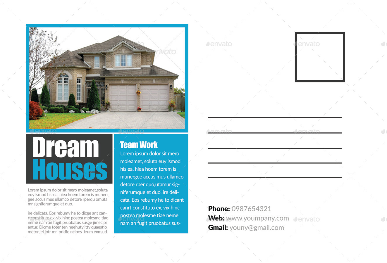 Real Estate Postcards , Print Templates | GraphicRiver