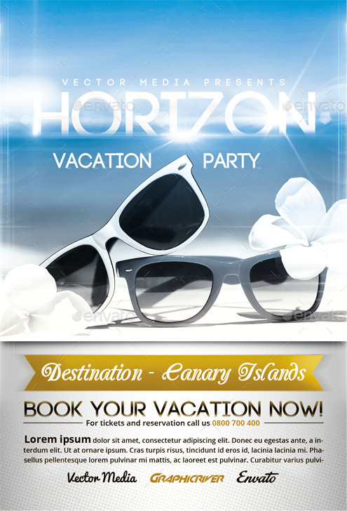 Vacation - Flyer by VectorMedia | GraphicRiver