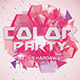 Color Party Flyer, Print Templates | GraphicRiver