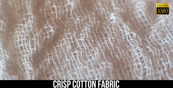 Crisp Cotton Fabric, Stock Footage | VideoHive