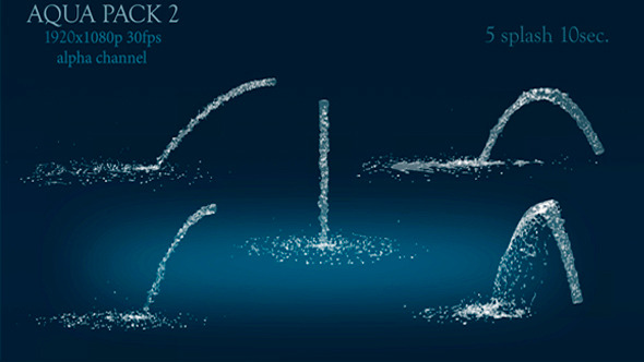 Fountain Splash Pack 2, Motion Graphics | VideoHive