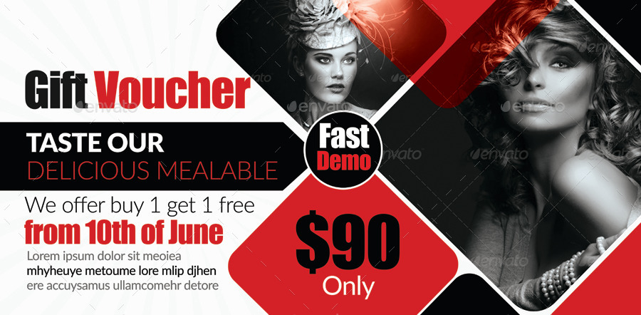 Multi Use Business Gift Voucher, Print Templates | GraphicRiver