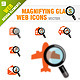 Magnifying Glass - Web Icons, Vectors | GraphicRiver
