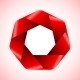 Abstract Red Polygon Icon., Vectors | GraphicRiver