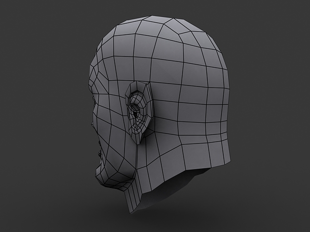 Human Comic Male Head Base Mesh by RedaSaiko | 3DOcean