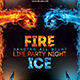 Fire & Ice Party Flyer, Print Templates | GraphicRiver