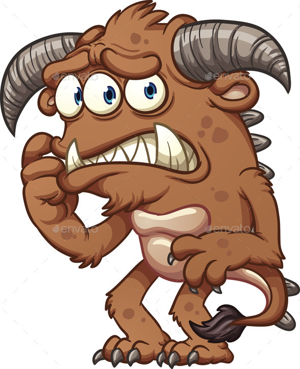 Worried Monster by memoangeles | GraphicRiver