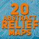 20 Abstract Earth Relief Maps, Vectors | GraphicRiver