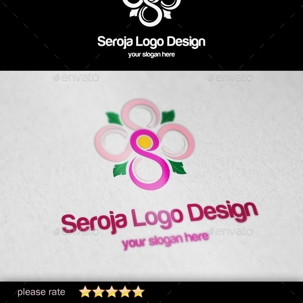 Pink Flower Logo Template, Logo Templates | GraphicRiver