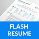 Flash Resume Template, Print Templates | GraphicRiver