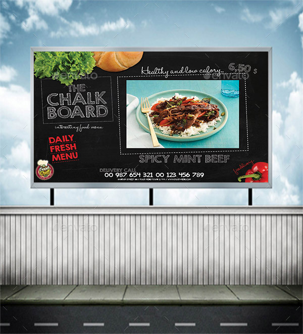 Chalkboard Food Package, Print Templates | GraphicRiver