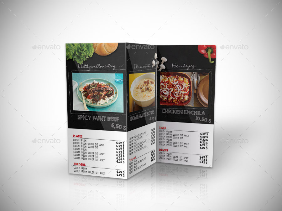 Chalkboard Food Package, Print Templates | GraphicRiver
