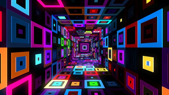 Neon Squares, Motion Graphics | VideoHive