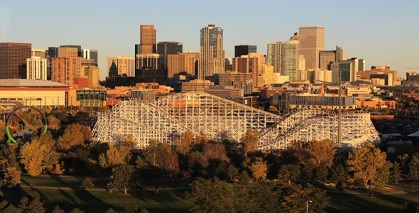 Downtown Denver Sunset, Stock Footage | VideoHive