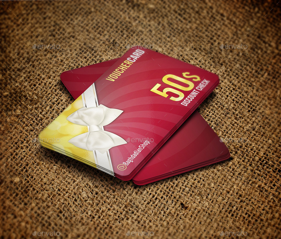 Gift Voucher Card Template Vol 14 by OWPictures | GraphicRiver