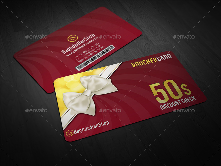 Gift Voucher Card Template Vol 14, Print Templates | GraphicRiver