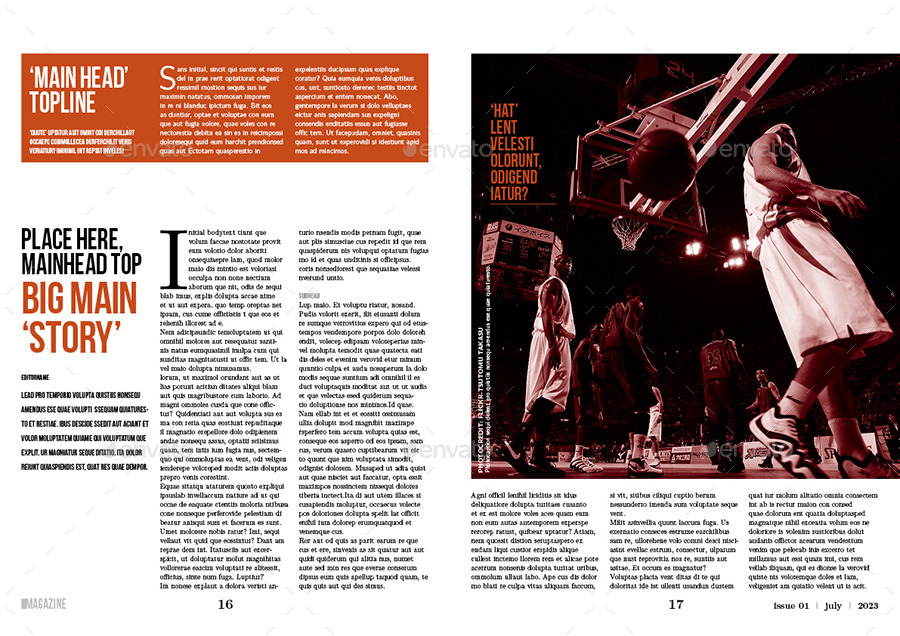 Magazine Template 24 Pages, Print Templates | GraphicRiver