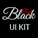 Black&Red Beautyful Flat UI kit, Web Elements | GraphicRiver