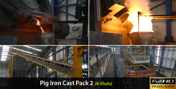 Pig Iron Cast Pack-2, Stock Footage | VideoHive