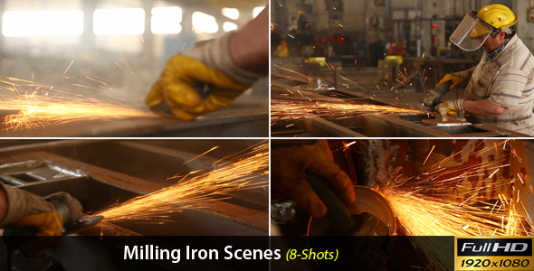 Milling Iron Scenes, Stock Footage | VideoHive