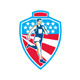 American Marathon Runner Running Shield Retro, Vectors | GraphicRiver