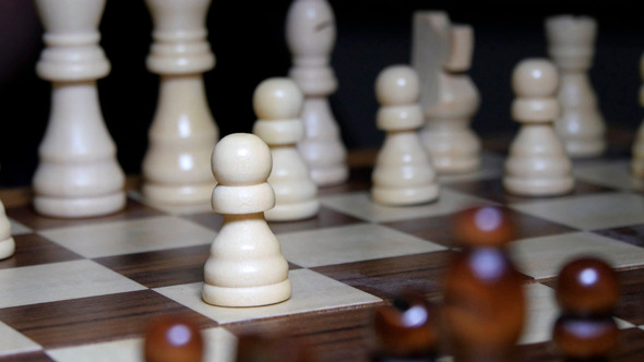 Chess Move A Pawn Forward, Stock Footage | VideoHive