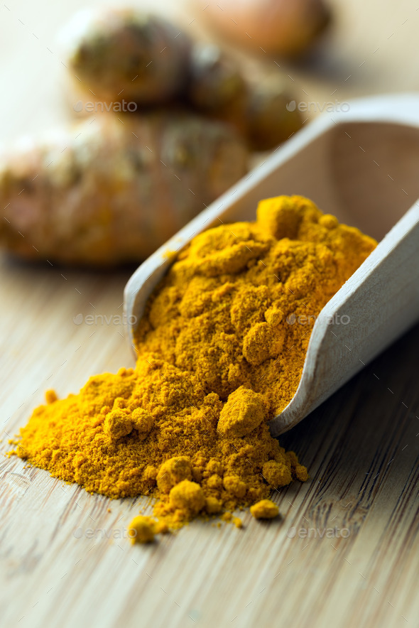 Turmeric powder Stock Photo by kenishirotie | PhotoDune