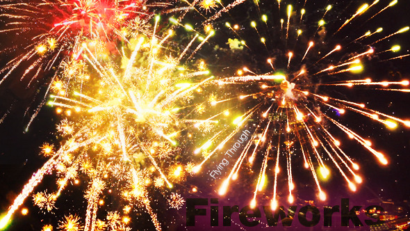 Flying Through Fireworks, Stock Footage | VideoHive