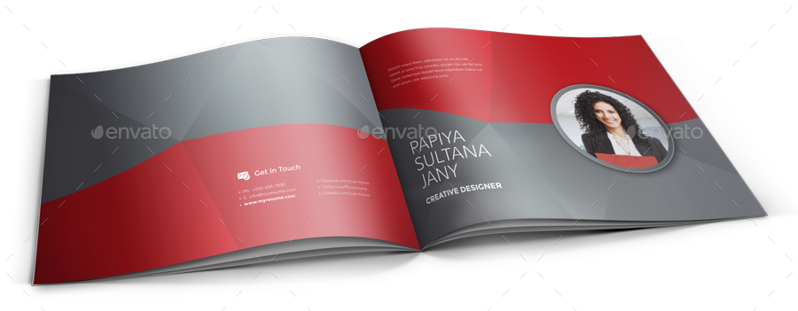 Resume Booklet Design (InDesign), Print Templates | GraphicRiver