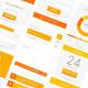 Minimal Orange Flat UI kit, Web Elements | GraphicRiver