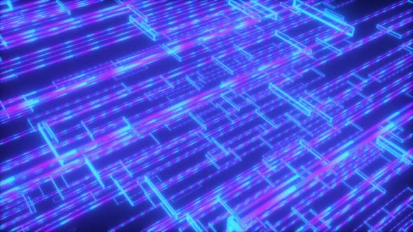 Abstract Neon Blocks, Motion Graphics | VideoHive