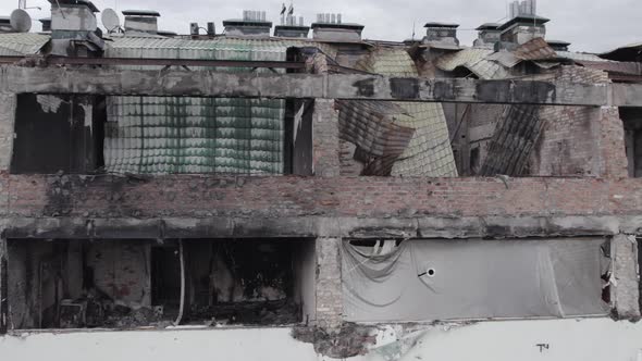 Wartorn Building in Stoyanka Bucha District Ukraine by Sun_stock ...