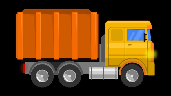 Lorry Cartoon, Motion Graphics | VideoHive