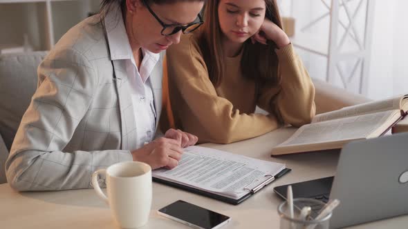 Homework Assignment Female Teacher Checking Tasks, Stock Footage ...