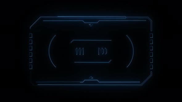 Hud Frame Digital Technology Plexus Lines, Alpha Channel, Motion Graphics