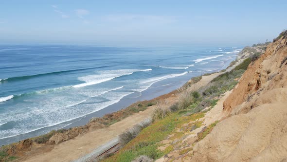 Seascape Vista Point Del Mar Torrey Pines California Coast USA, Stock ...