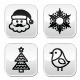 Christmas, Winter Buttons Set , Vectors | GraphicRiver