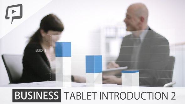 Business Client Tablet with Infographic, Stock Footage | VideoHive