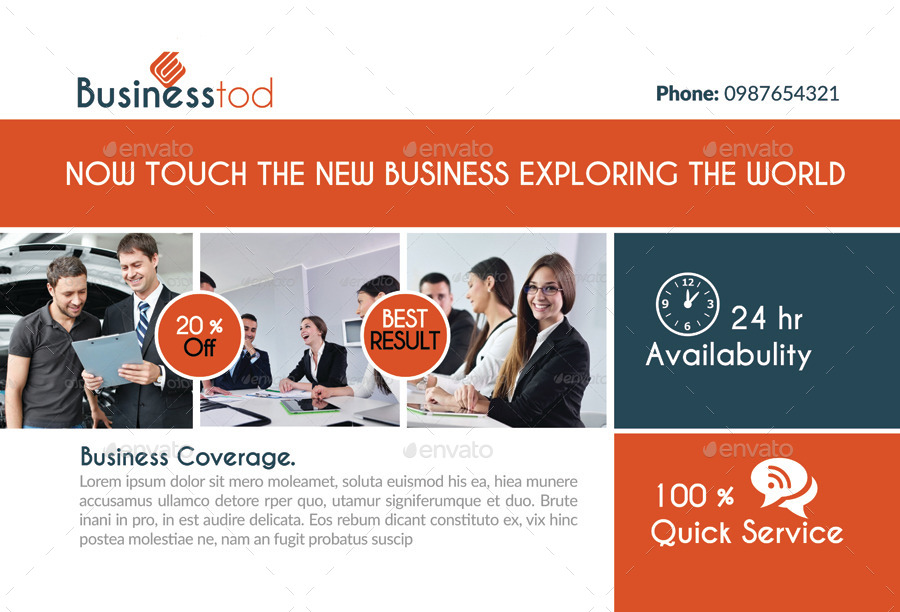 Multi Use Business Post Cards , Print Templates | GraphicRiver