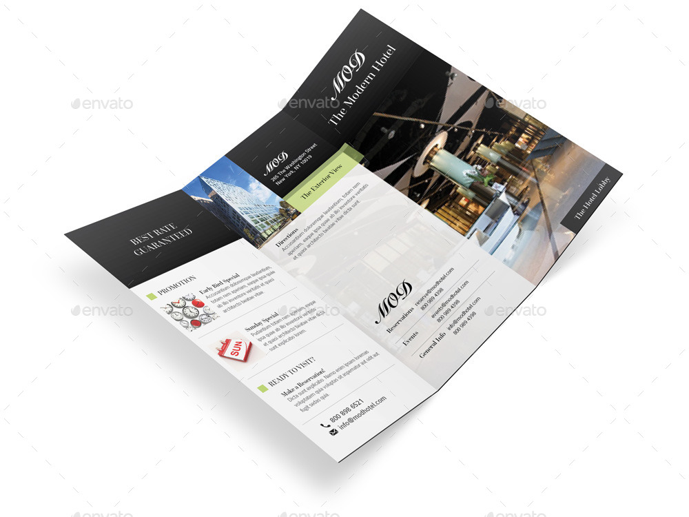 Modern Hotel Print Bundle, Print Templates | GraphicRiver