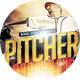 Pitcher Night Baseball Sport Flyer, Print Templates | GraphicRiver