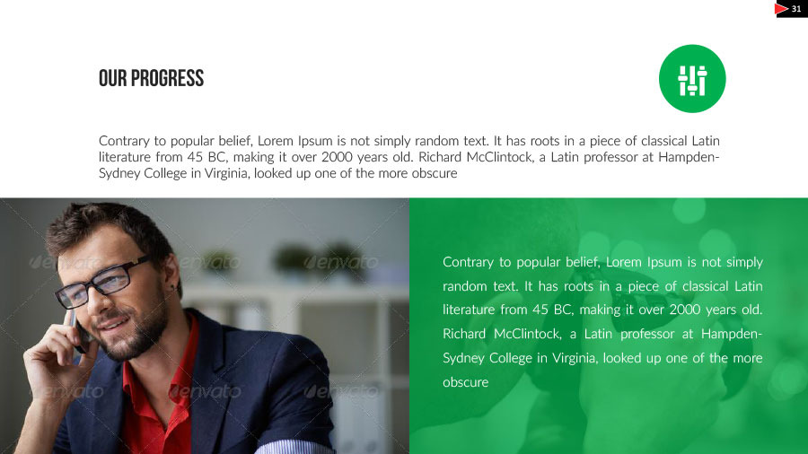 Parallax One Point Presentation, Presentation Templates | GraphicRiver